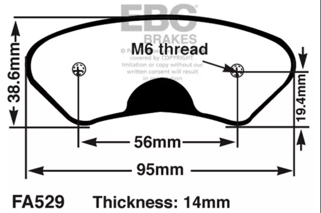 EBC Brakes British Made Organic FA Series Brake Pads FA529S SOFT – KKC ...